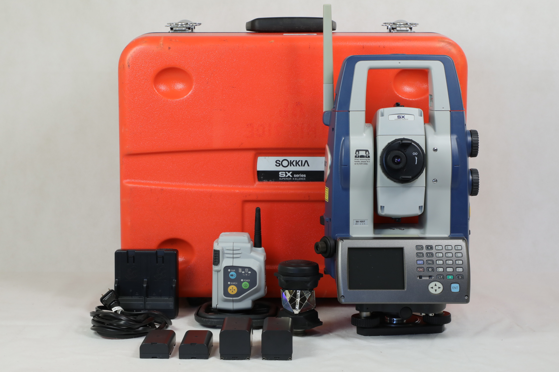 Sokkia SX105T 5″ Reflectorless Robotic Total Station with RC-PR5 ...