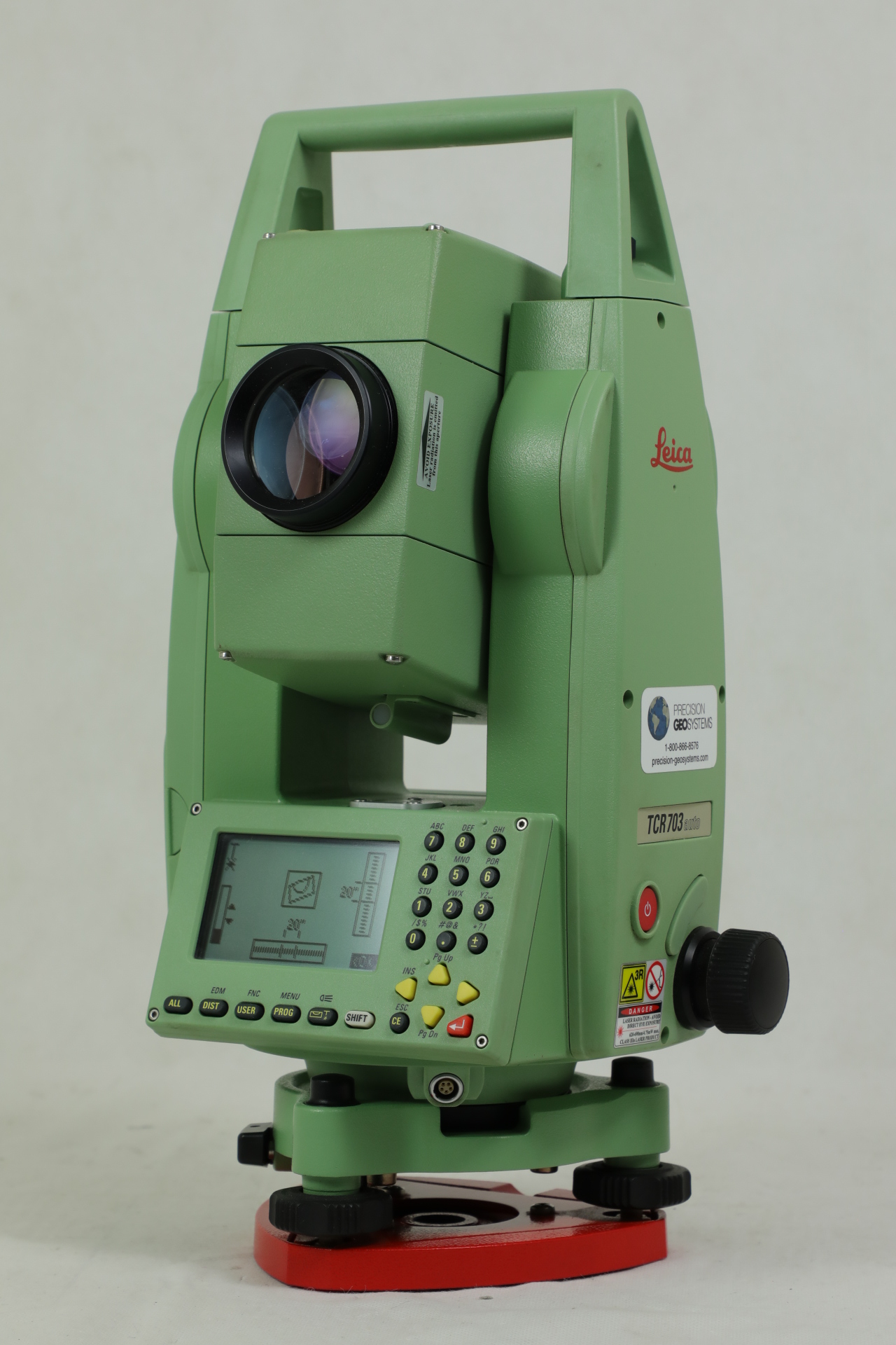 Leica TCR703auto 3″ Motorized Total Station, ATR, Reconditioned ...