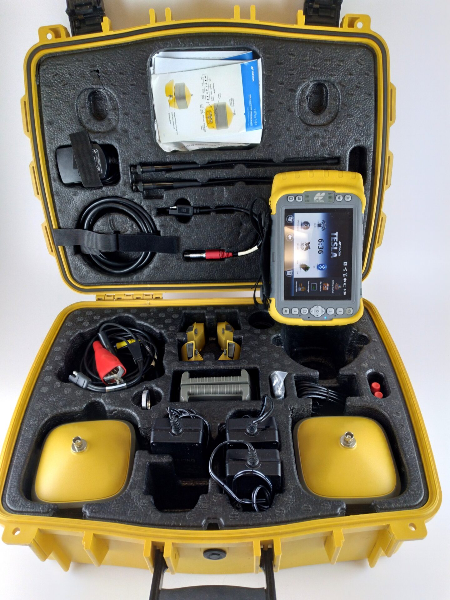 Topcon Hiper HR GNSS Base and Rover Kit w/ Tesla Data Collector ...